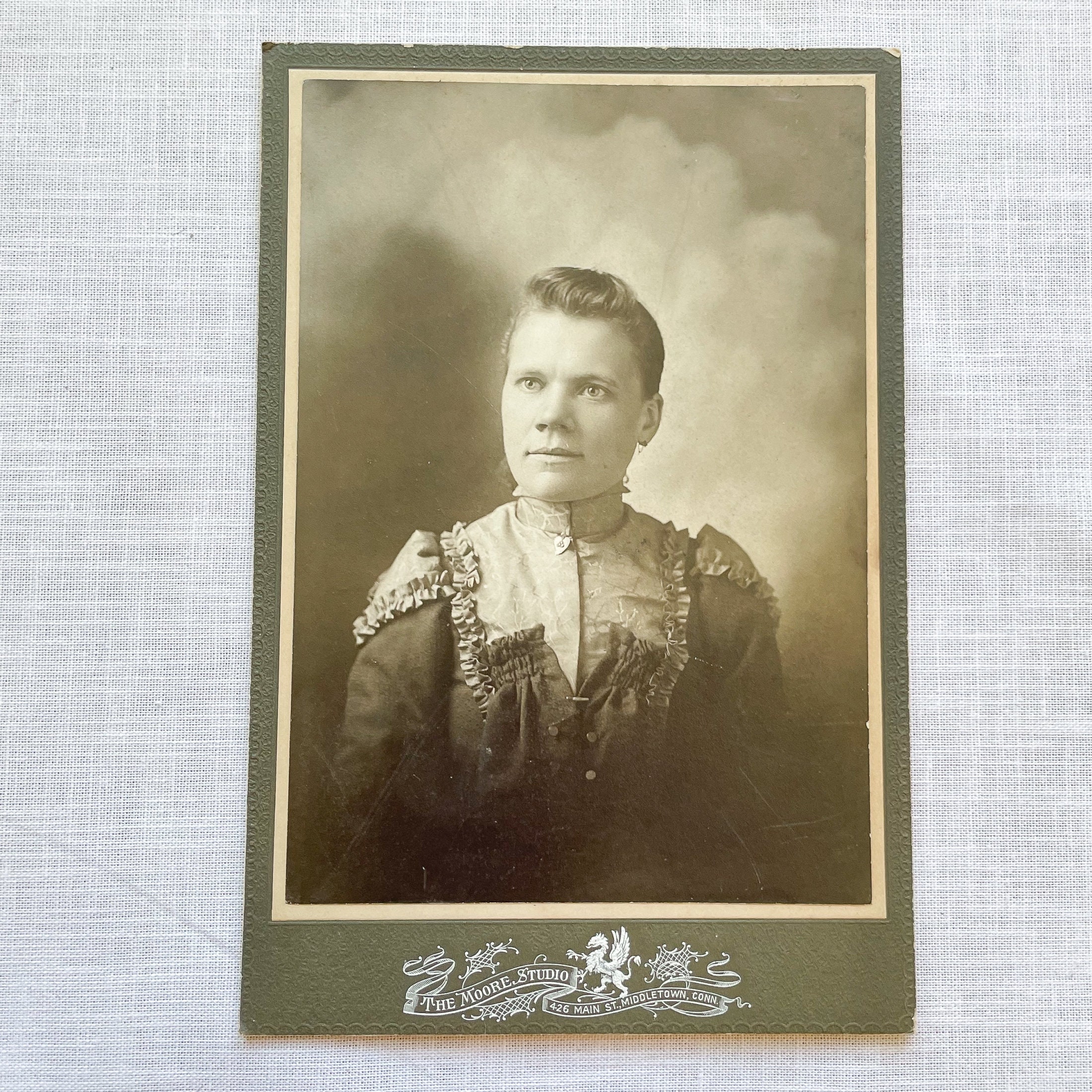 1900s Portrait of a Woman, Cabinet Photo for Collecting Crafting ...