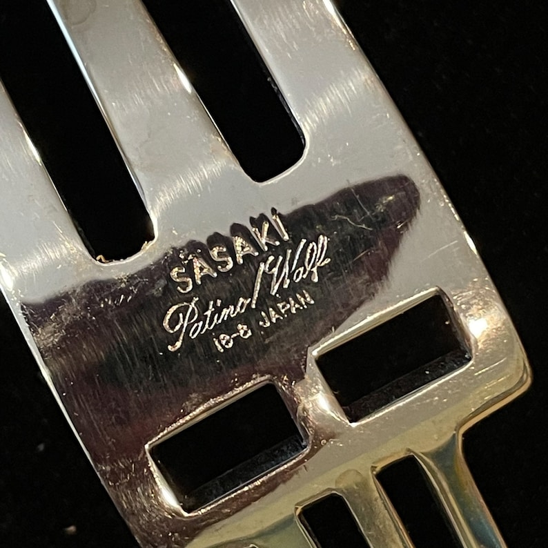 Vintage 80s Patino Wolf Sasaki Windows, Post Modern Flatware Serving ...