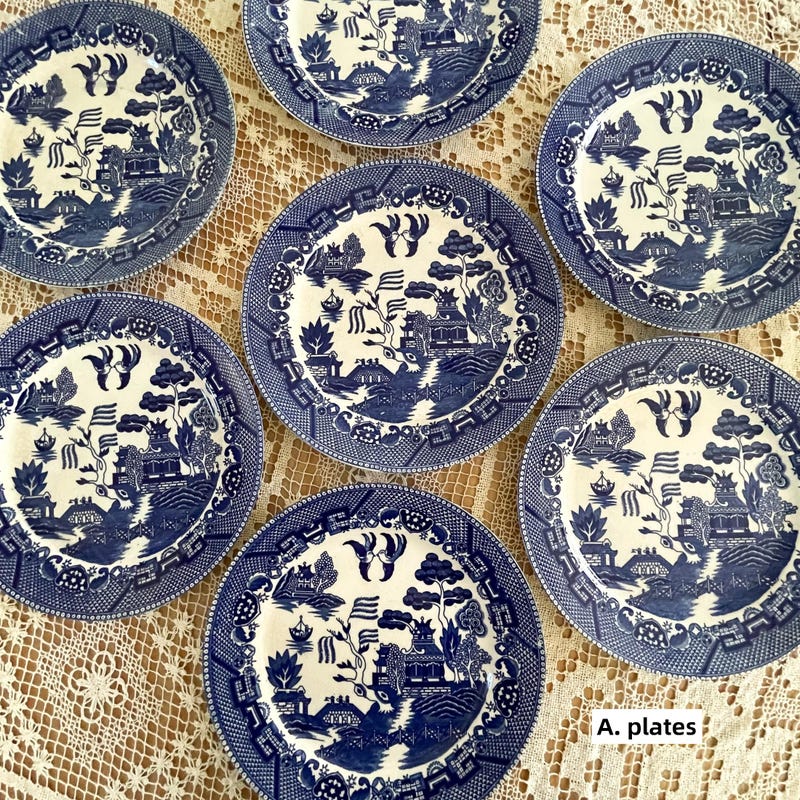 Willow Pattern Plate - Etsy