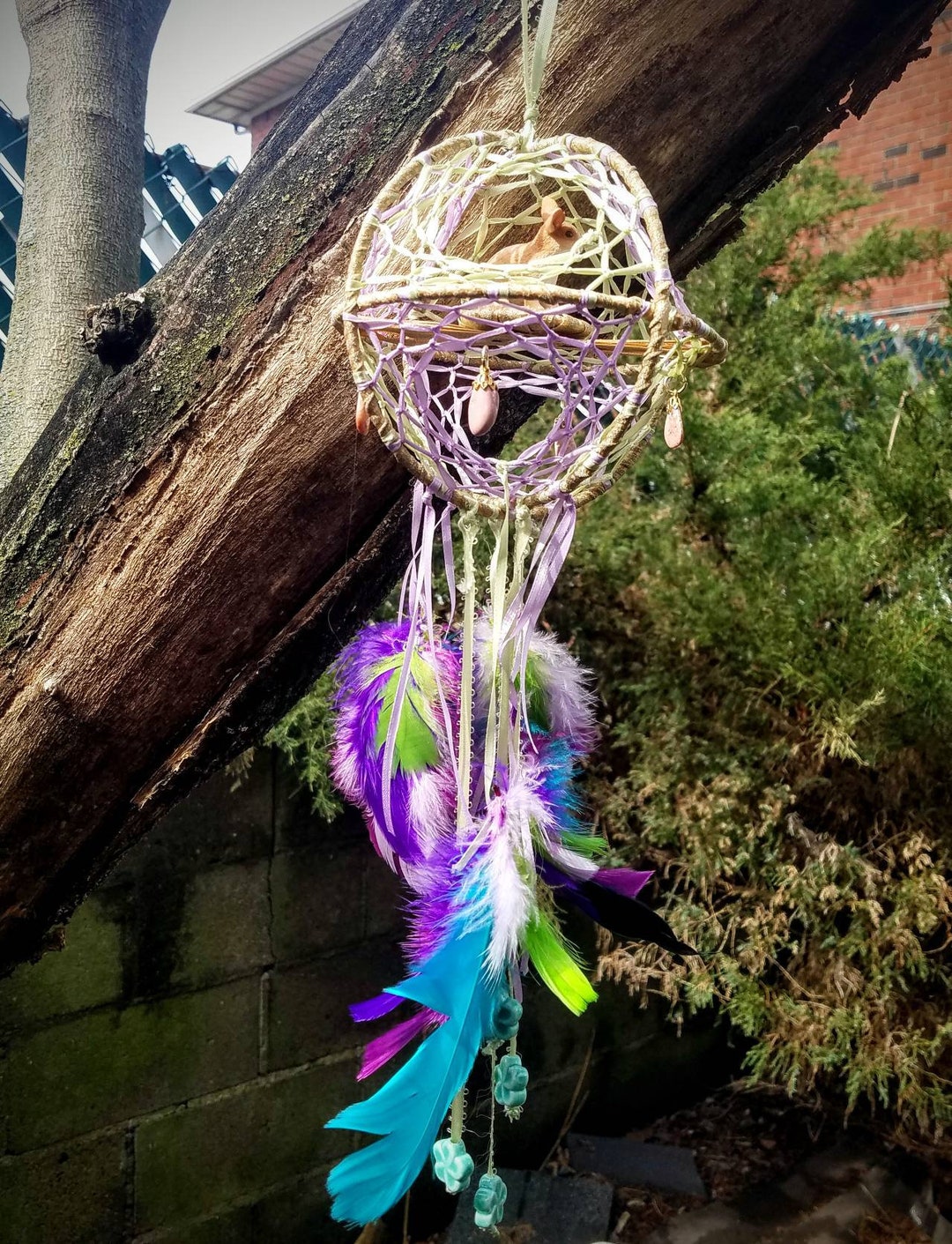 Rabbit Spiritual Dream Catcher - Etsy