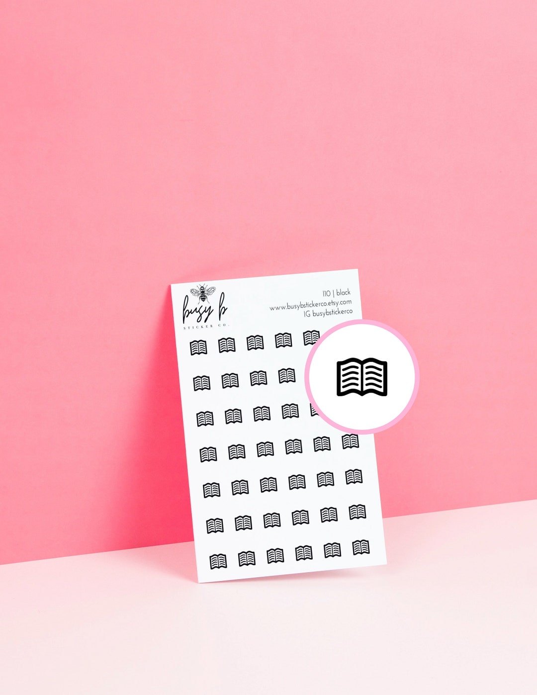 25% OFF Mini Book Icon Planner Stickers I10 - Etsy
