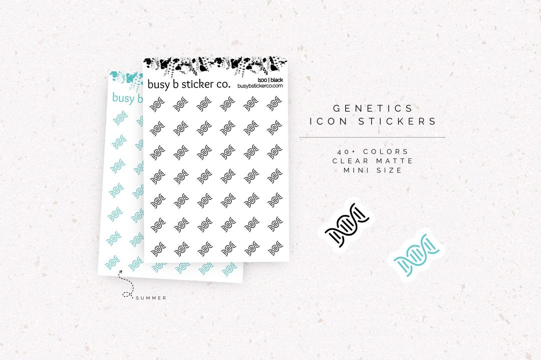 Genetics Icon Planner Stickers | I100 - Etsy