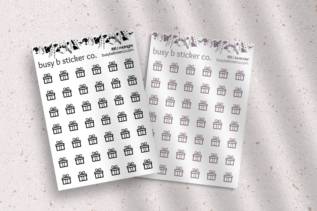 99 CENTS Mini Gift Icon Planner Stickers I66 - Etsy