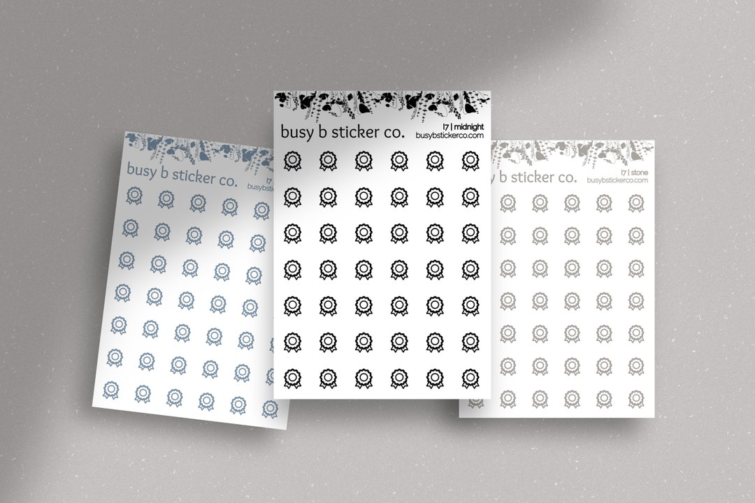 99 CENTS Mini Award Ribbon Icon Planner Stickers I7 - Etsy