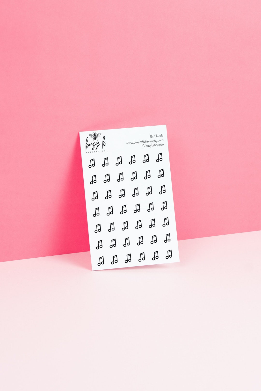 Mini Music Note Planner Stickers I81 - Etsy