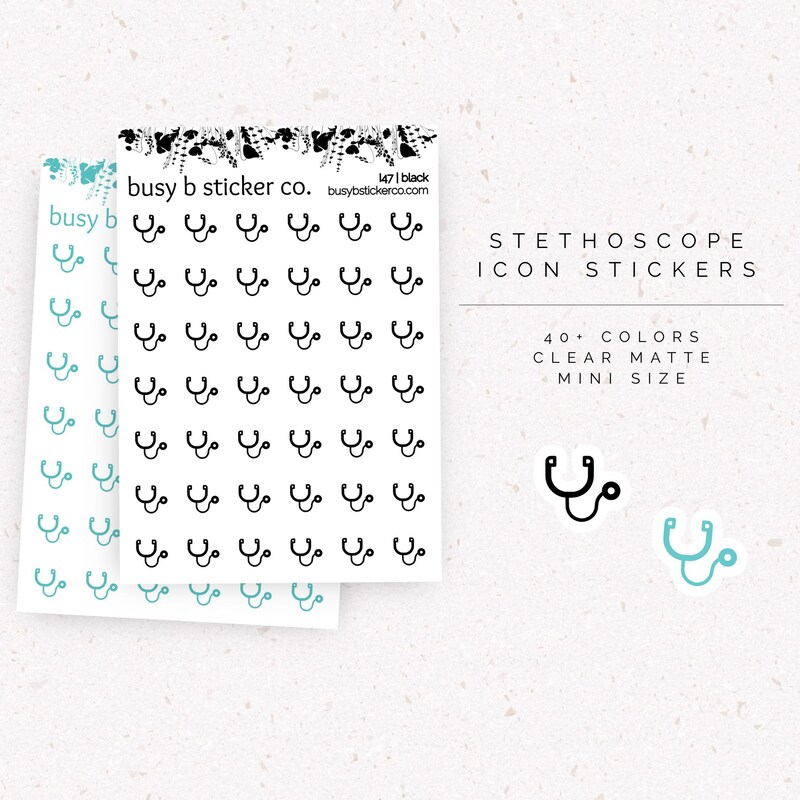 Heart Monitor Stickers - Etsy