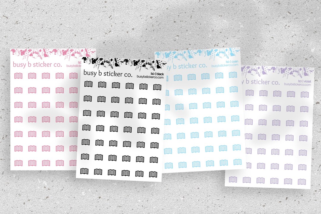 Mini Book Icon Planner Stickers I10 - Etsy