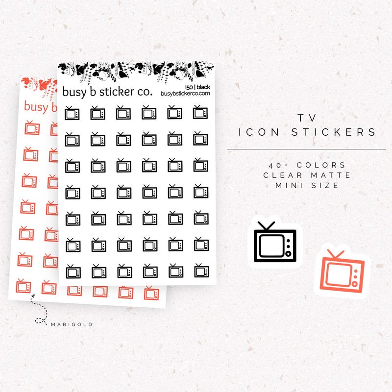 Television Stickers - Etsy