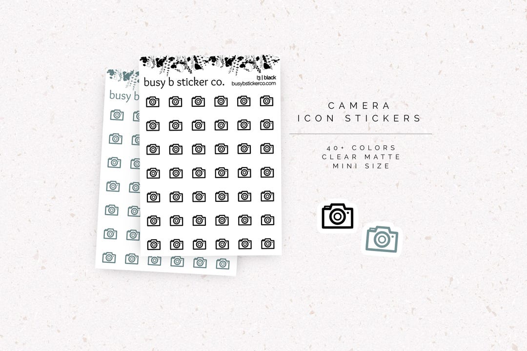 Camera Icon Stickers | I003 - Etsy