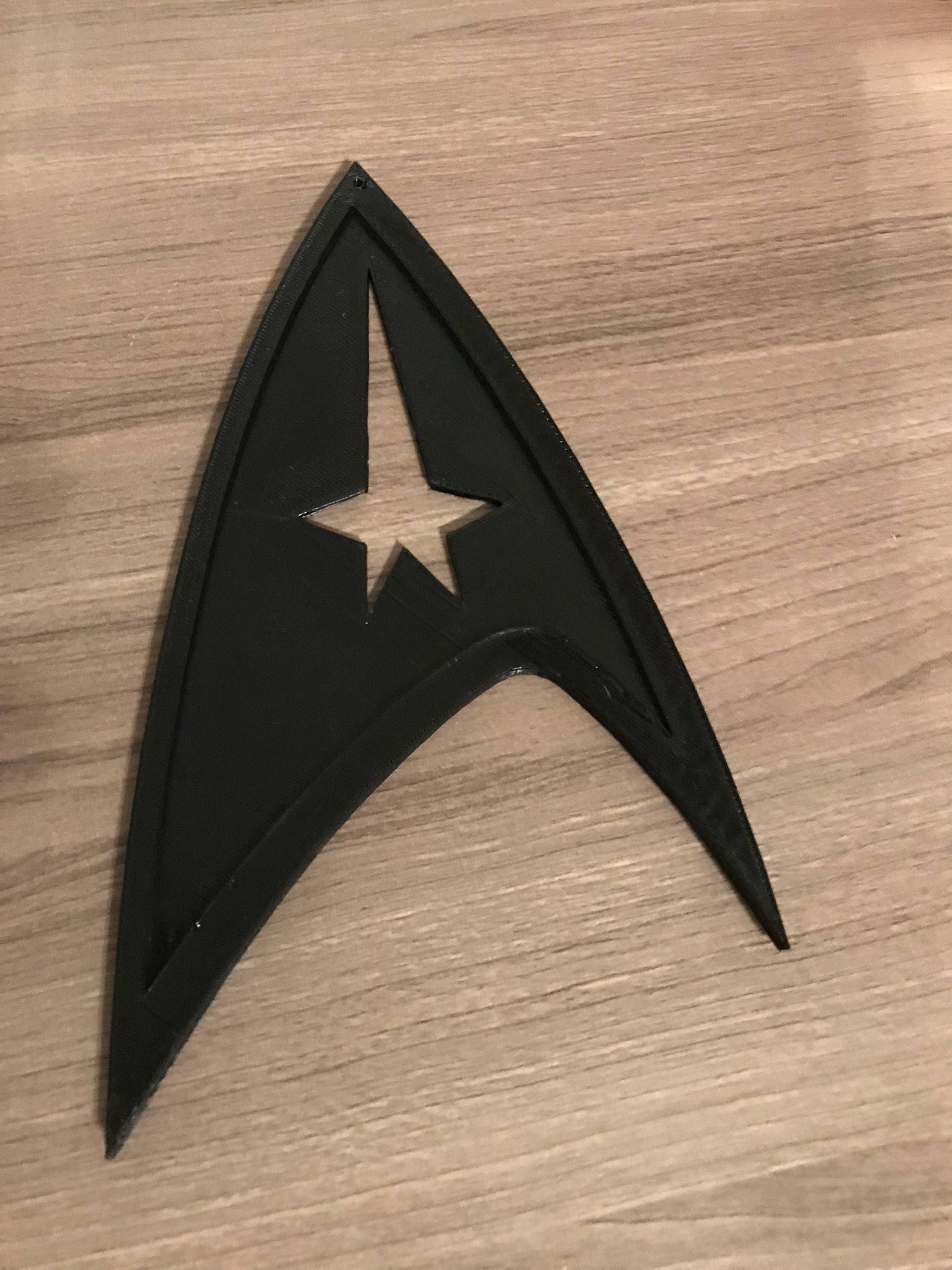 Star Trek Emblem Command Starship Enterprise 3D Printed Wall - Etsy