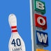 Googie Sign Mid Century Modern Bowling Alley Sign Sign - Etsy