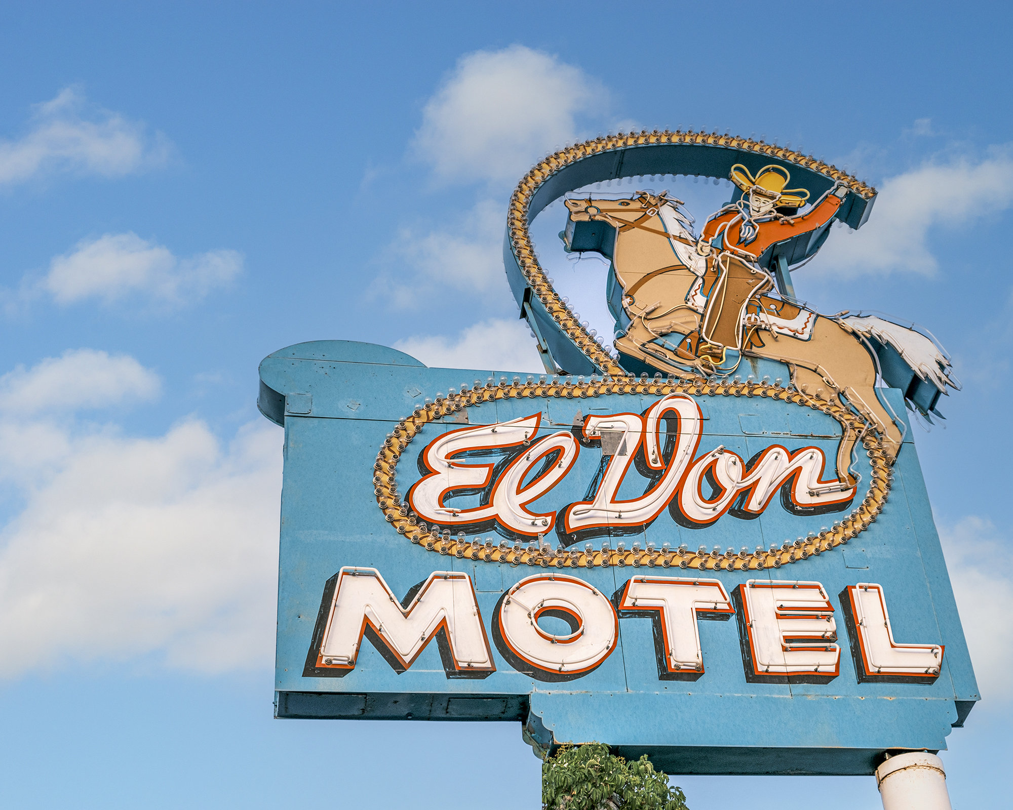El Don Motel Sign Photo, Route 66 Wall Art, Cowboy Neon Sign Picture ...
