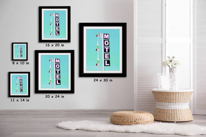 Diving Girl Neon Sign, Vintage Motel Sign, Starlight Motel Sign ...