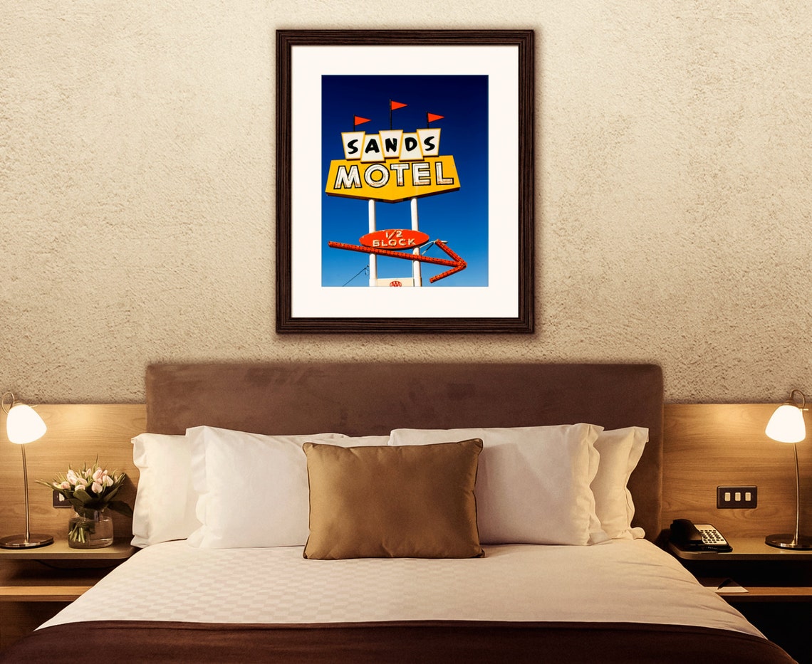 Sands Motel Sign, Route 66 Motel Sign, Mid Century Modern, Retro ...