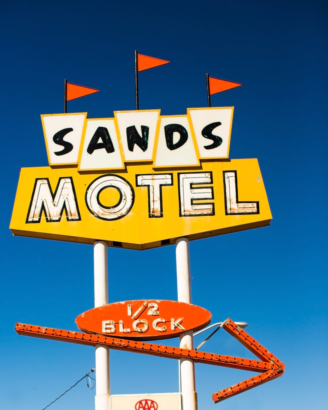Sands Motel Sign, Route 66 Motel Sign, Mid Century Modern, Retro ...