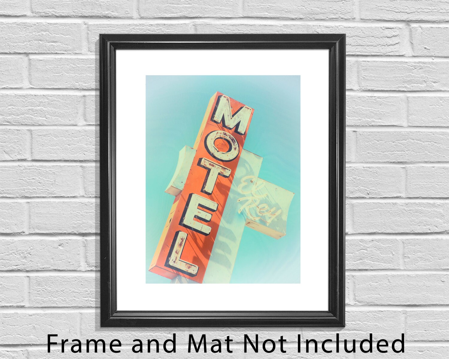 Motel Sign, Vintage Decor, Retro Decor Neon Sign Photo Vintage Neon ...