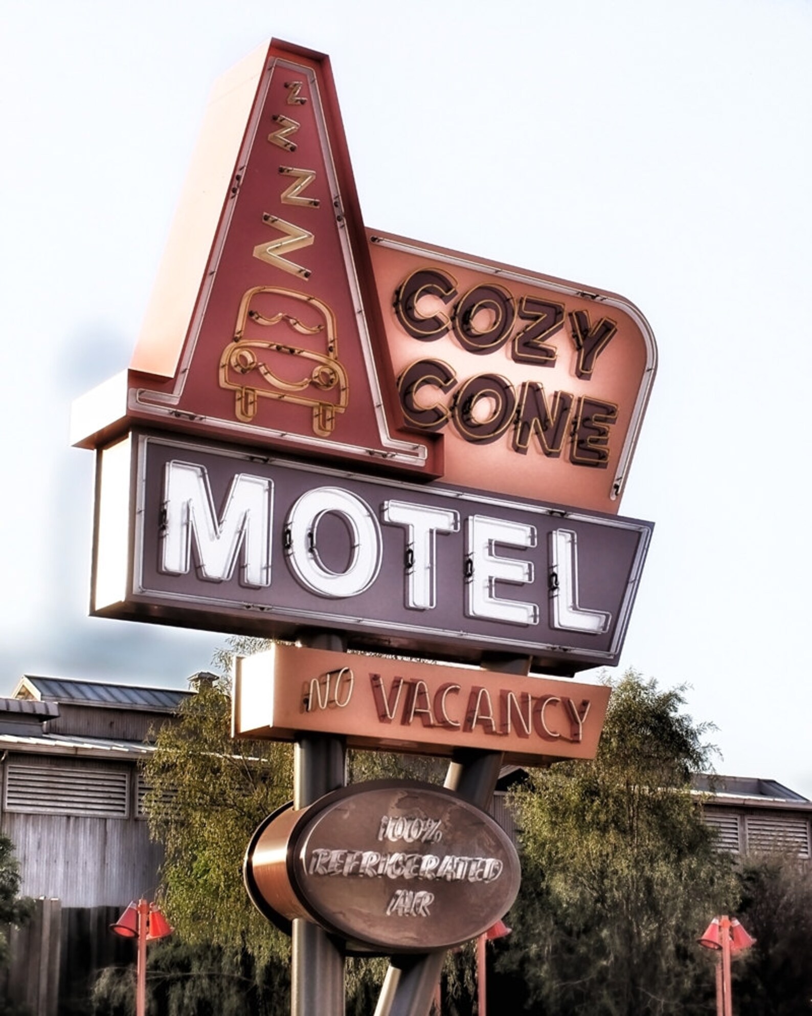 Sign Photography, Motel Sign, Vintage Neon Sign, Cozy Cone Motel Sign ...