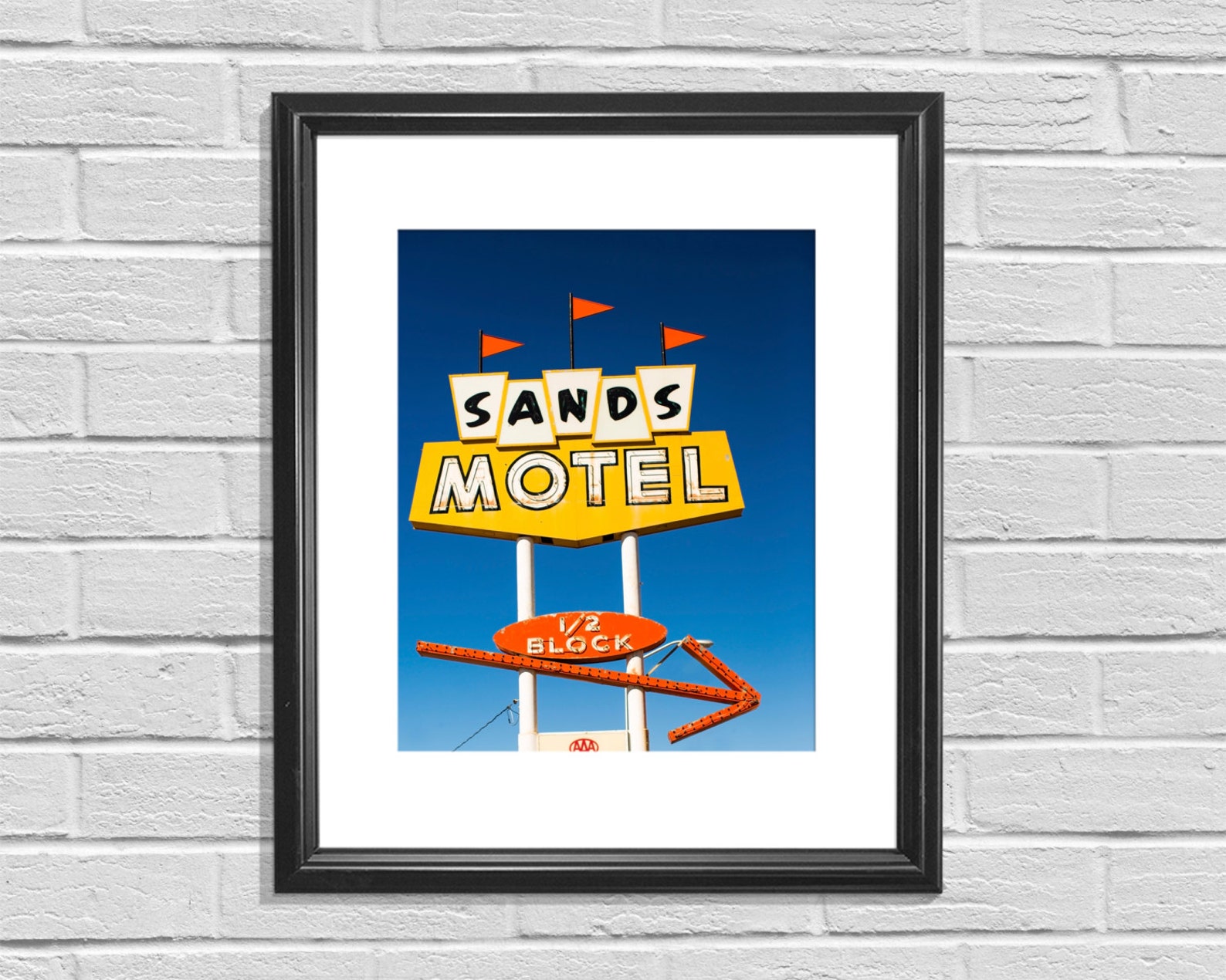 Sands Motel Sign, Route 66, Route 66 Motel Sign, Mid Century Modern ...