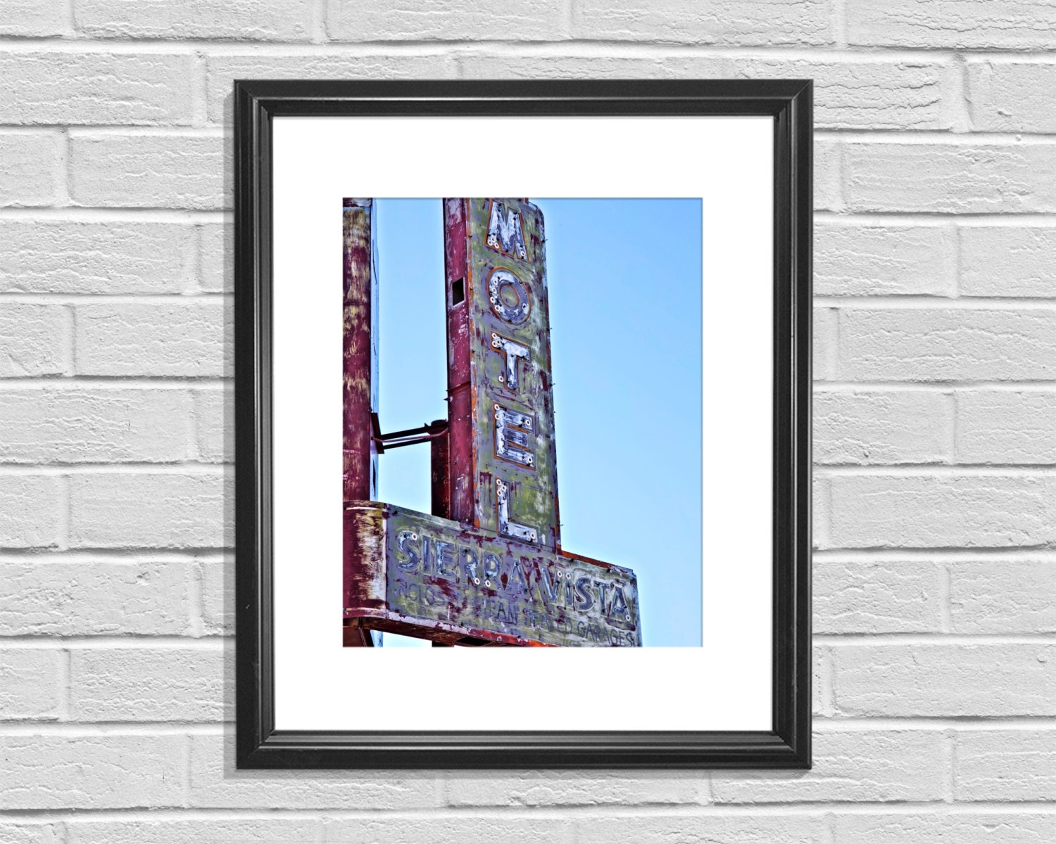 Sierra Vista Motel Sign, Retro Motel Sign, 1950's Motel Sign, Sign ...