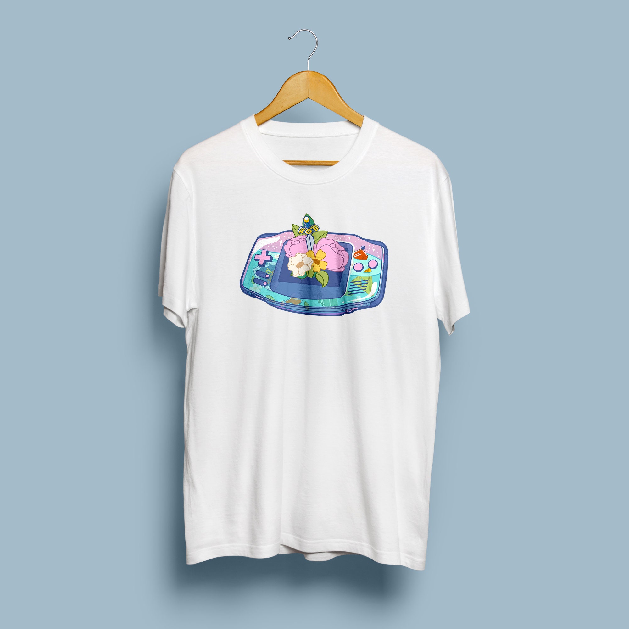 Flower Game Boy Print Game Boy Wall Art Floral Game Boy - Etsy