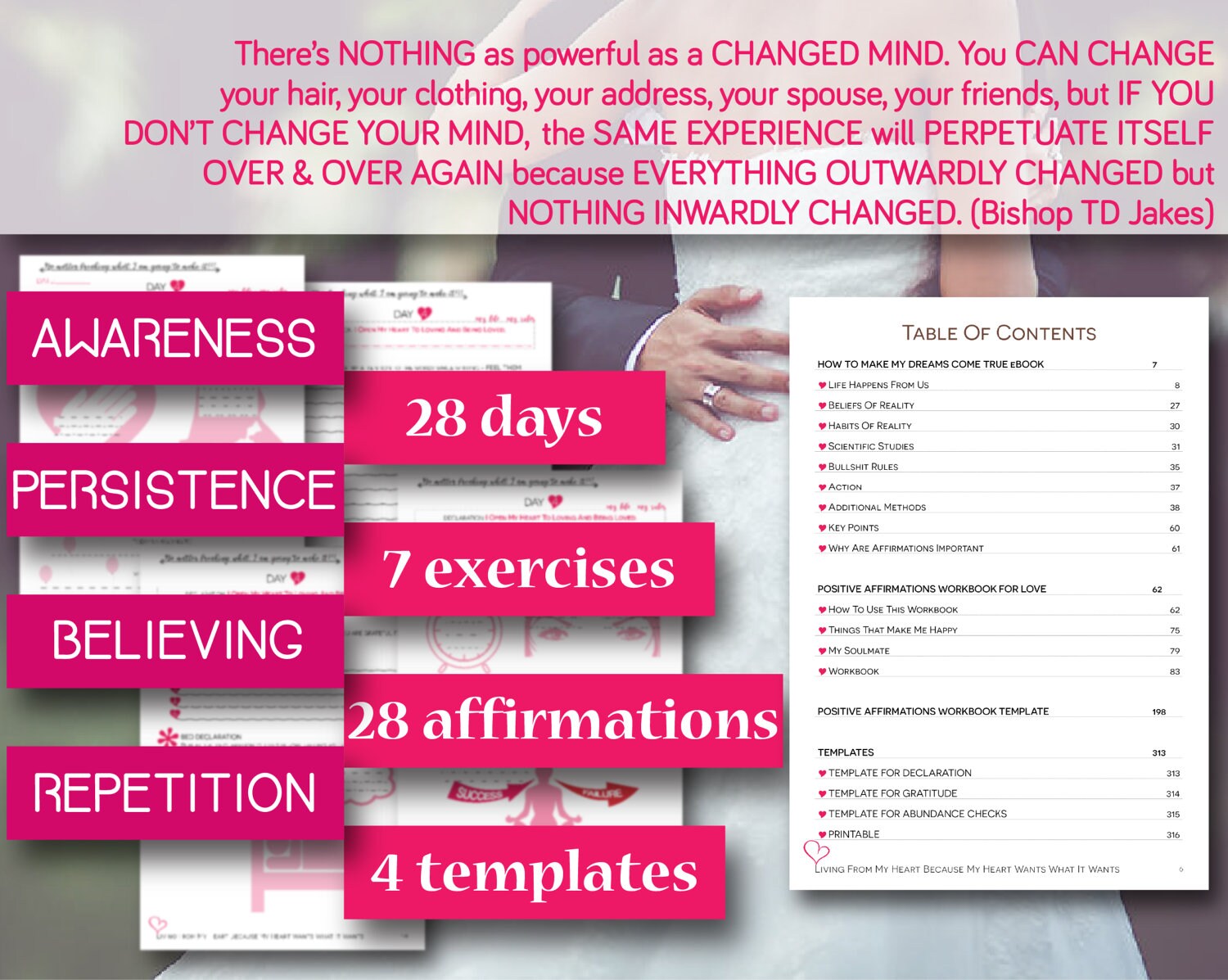 ATTRACT LOVE Affirmations Workbook/affirmations Exercises/affirmations ...