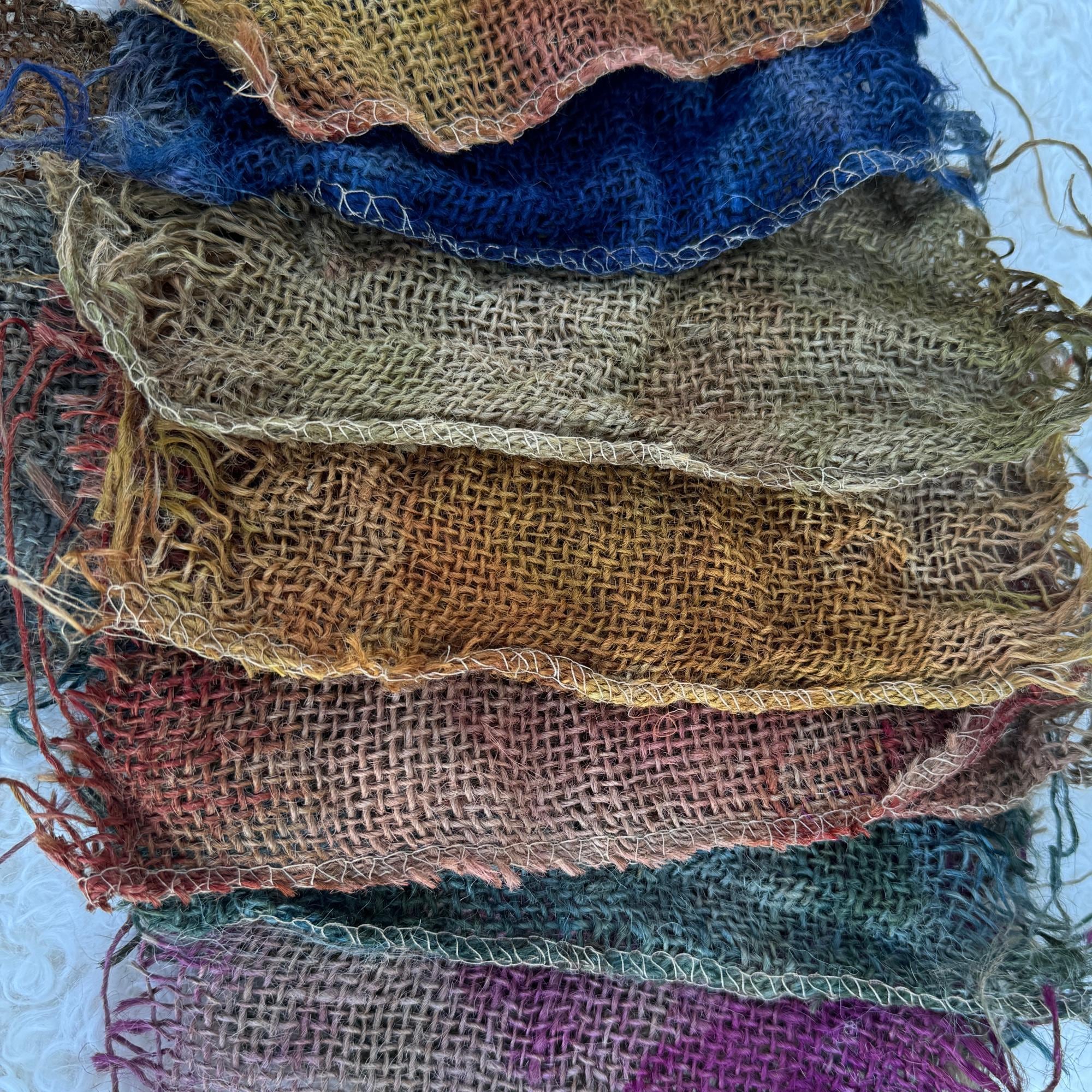 Hand-dyed Jute Burlap Fabric, Maximum Texture, Impossible Colors! - Etsy