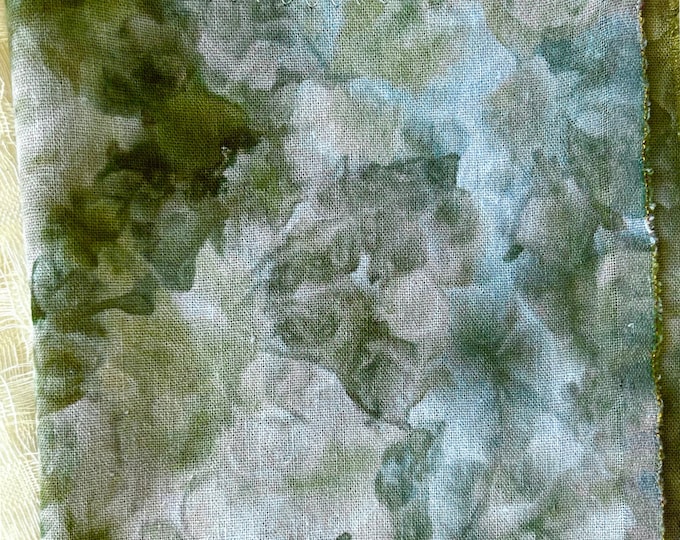 Ice Dyed Linen Fabric Stitch Bundle, Ice-dyed in Mixed Colors - Etsy