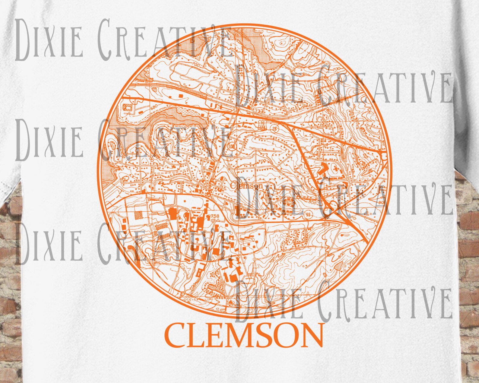 City Map City Grid Clemson South Carolina t-shirt - Etsy