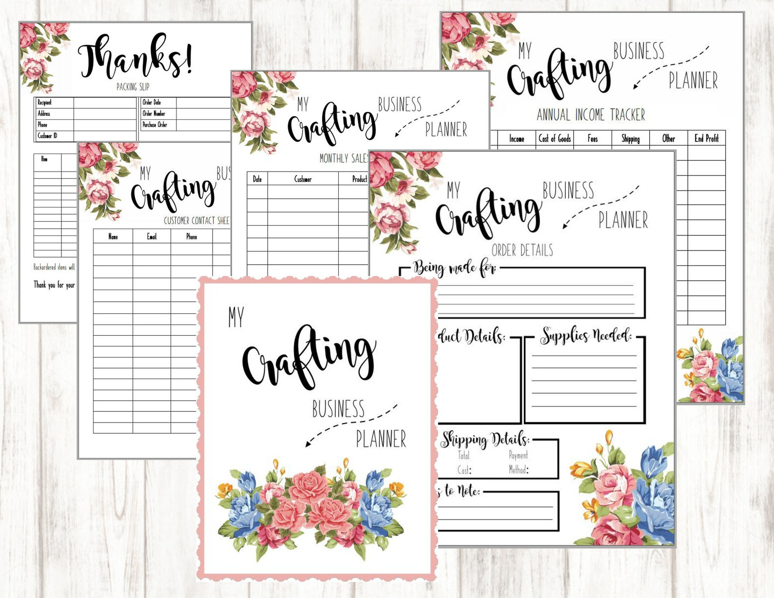 My Crafting Business Planner {13 PAGE SET} Printable, Instant Download ...