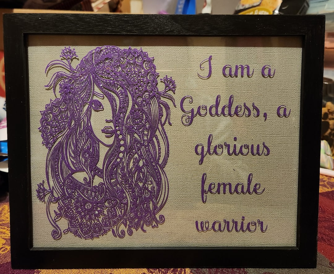 I Am A Goddess, A Glorious Female Warrior. Vinyl Wall Art - Etsy
