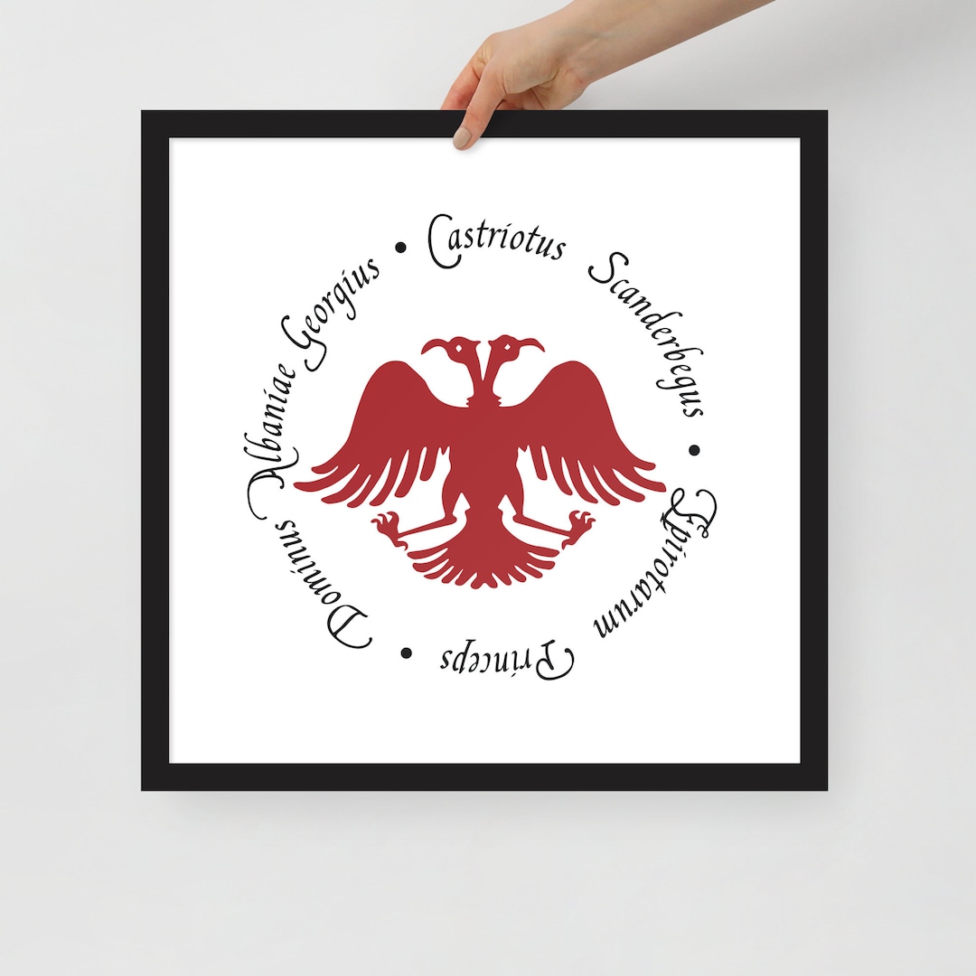 Shqiponja E Skenderbeut - Framed Poster - Etsy