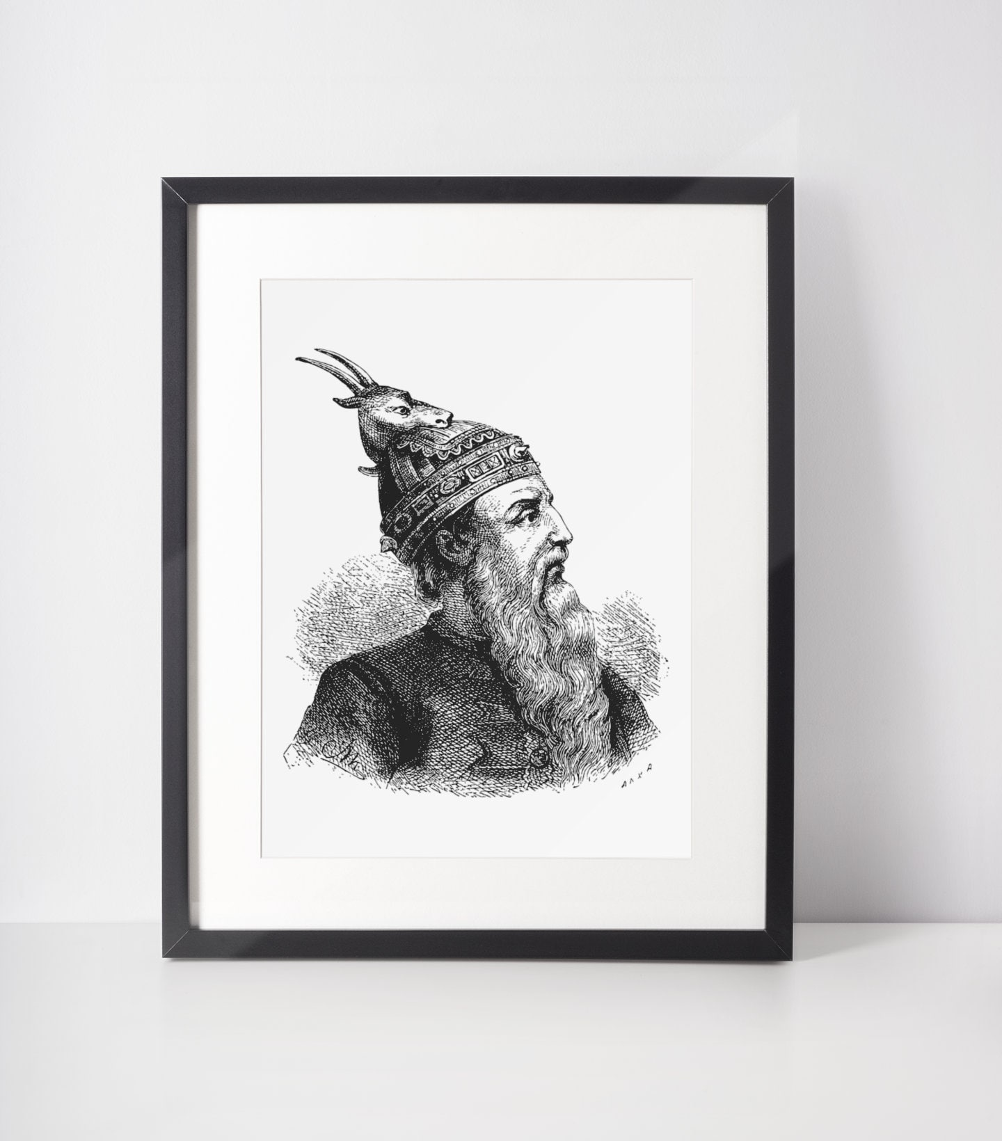 Engraving of Skanderbeg / Gjergj Kastriot Skenderbeu / Albanian Hero - Etsy