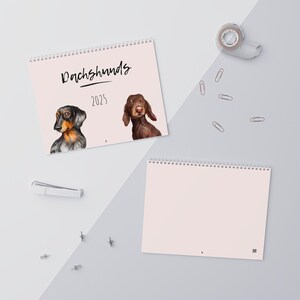 Dachshund Wall Calendar 2025, Dog Lover Gift, Funny Animal Quotes, Cute ...