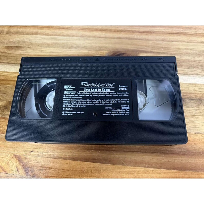 The Magic School Bus Gets Lost in Space VHS Kidvision Scholastic 1995 ...