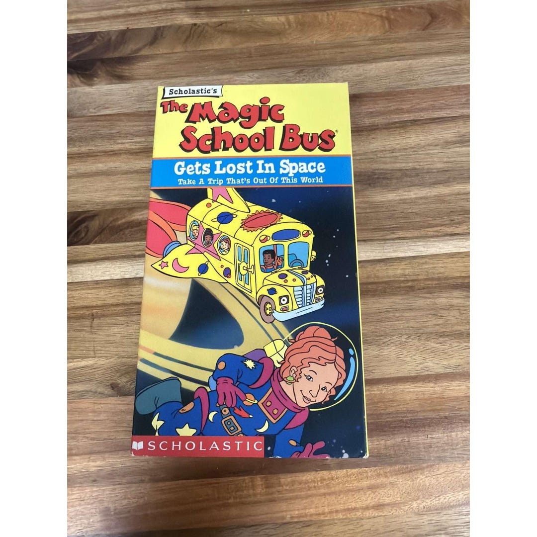 The Magic School Bus Gets Lost in Space VHS Kidvision Scholastic 1995 ...