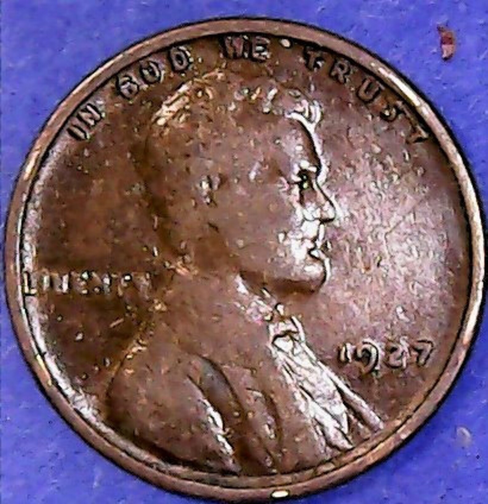 1927 Plain Lincoln Wheat Penny No Mint Mark Number G17 in Very - Etsy