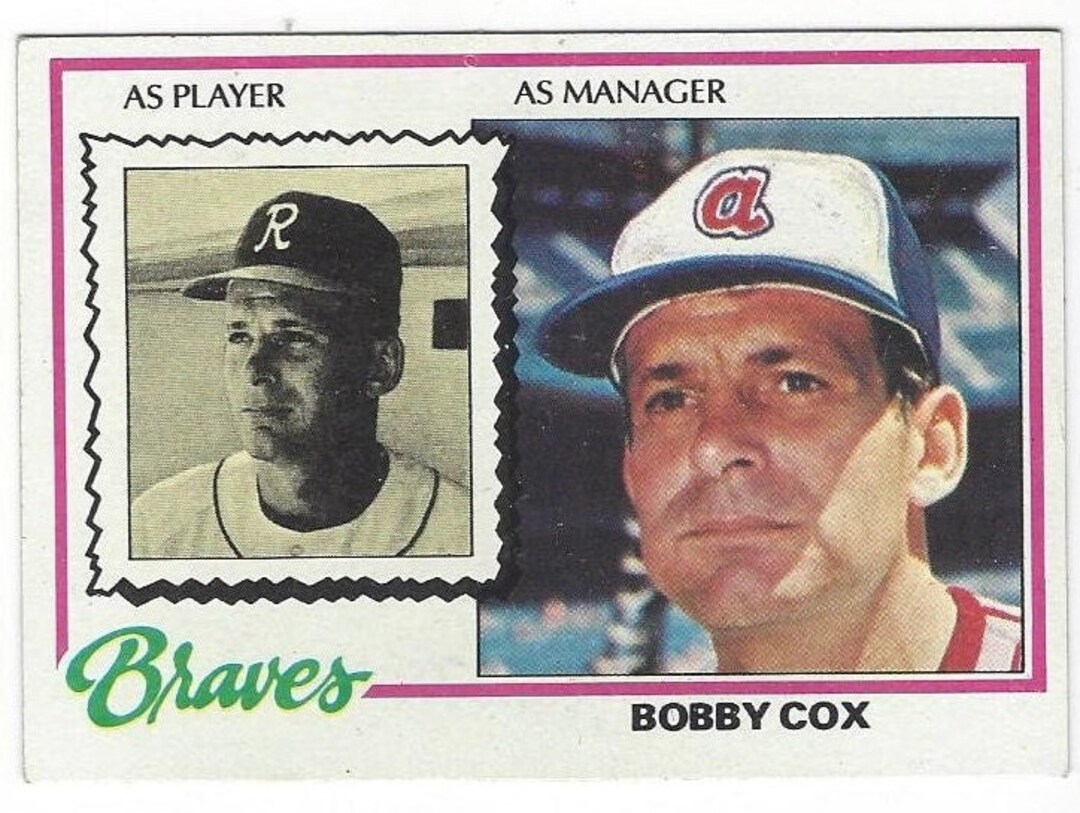 1978 BOBBY COX Atlanta BRAVES Original Vintage Topps Baseball Card ...