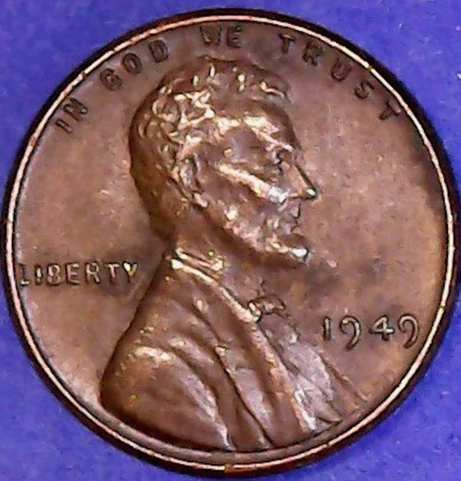 1949 Plain Lincoln Wheat Penny No Mint Mark Number G11 in - Etsy