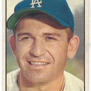 1961 NORM LARKER Los Angeles DODGERS Original Vintage Topps Baseball ...