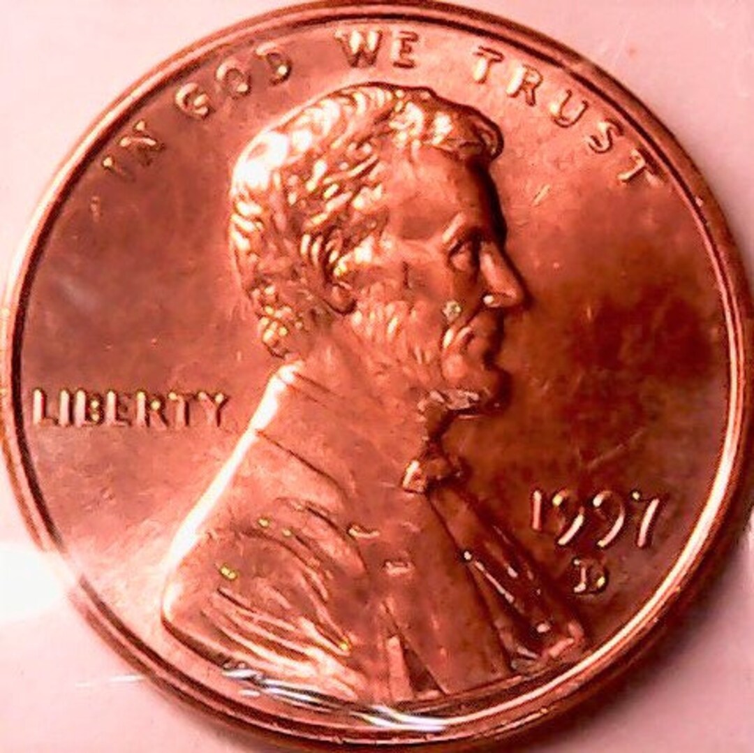 1997D Lincoln Memorial Penny Number G2C Uncirculated in a U S Mint ...