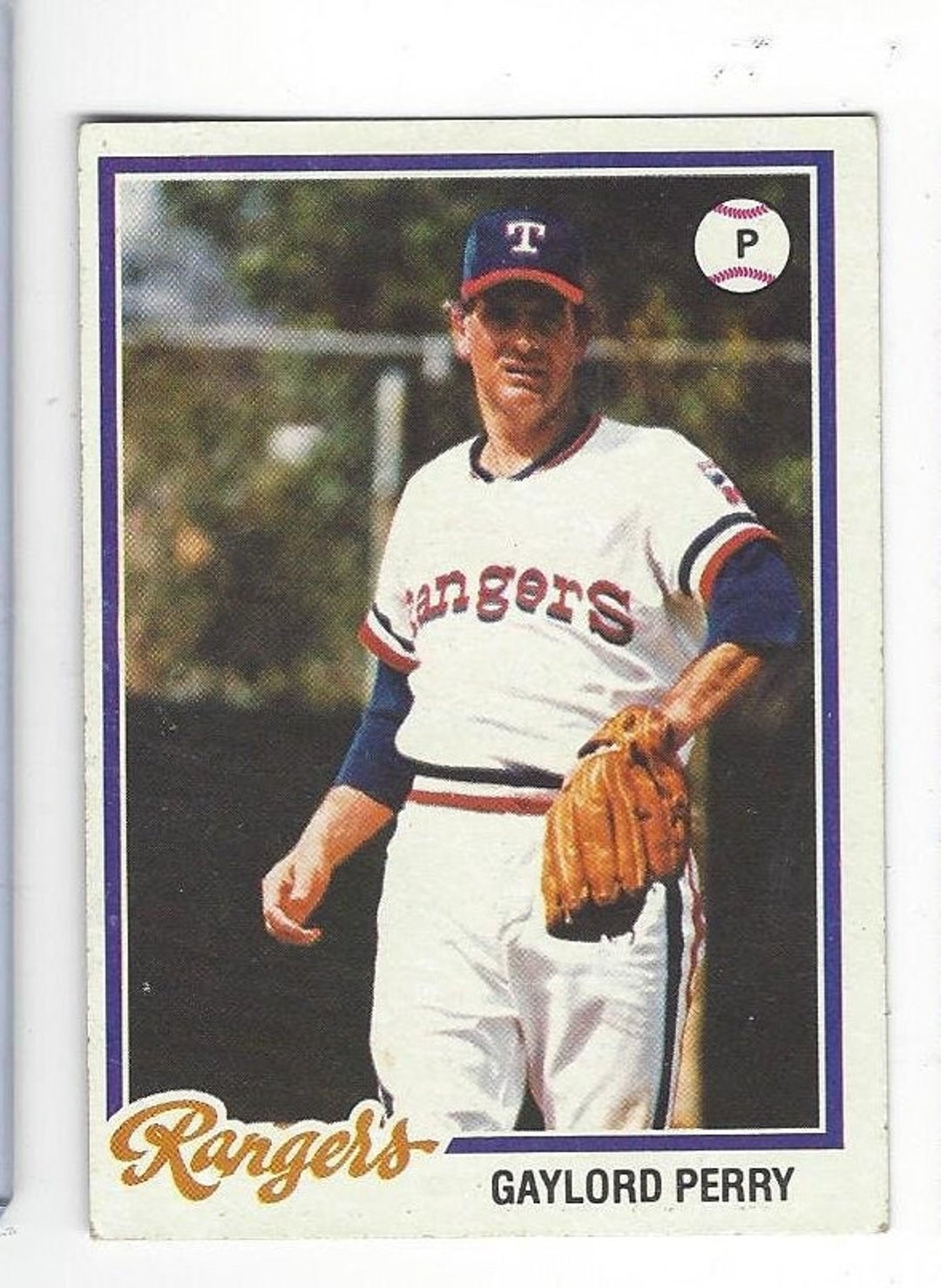 1978 GAYLORD PERRY Texas RANGERS Original Vintage Baseball Card Number ...