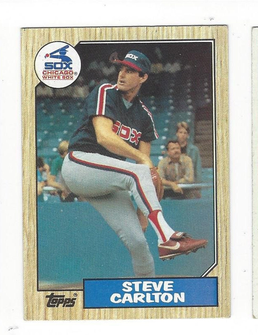 1987 STEVE CARLTON Chicago Whlte SOX Original Vintage Topps Baseball ...