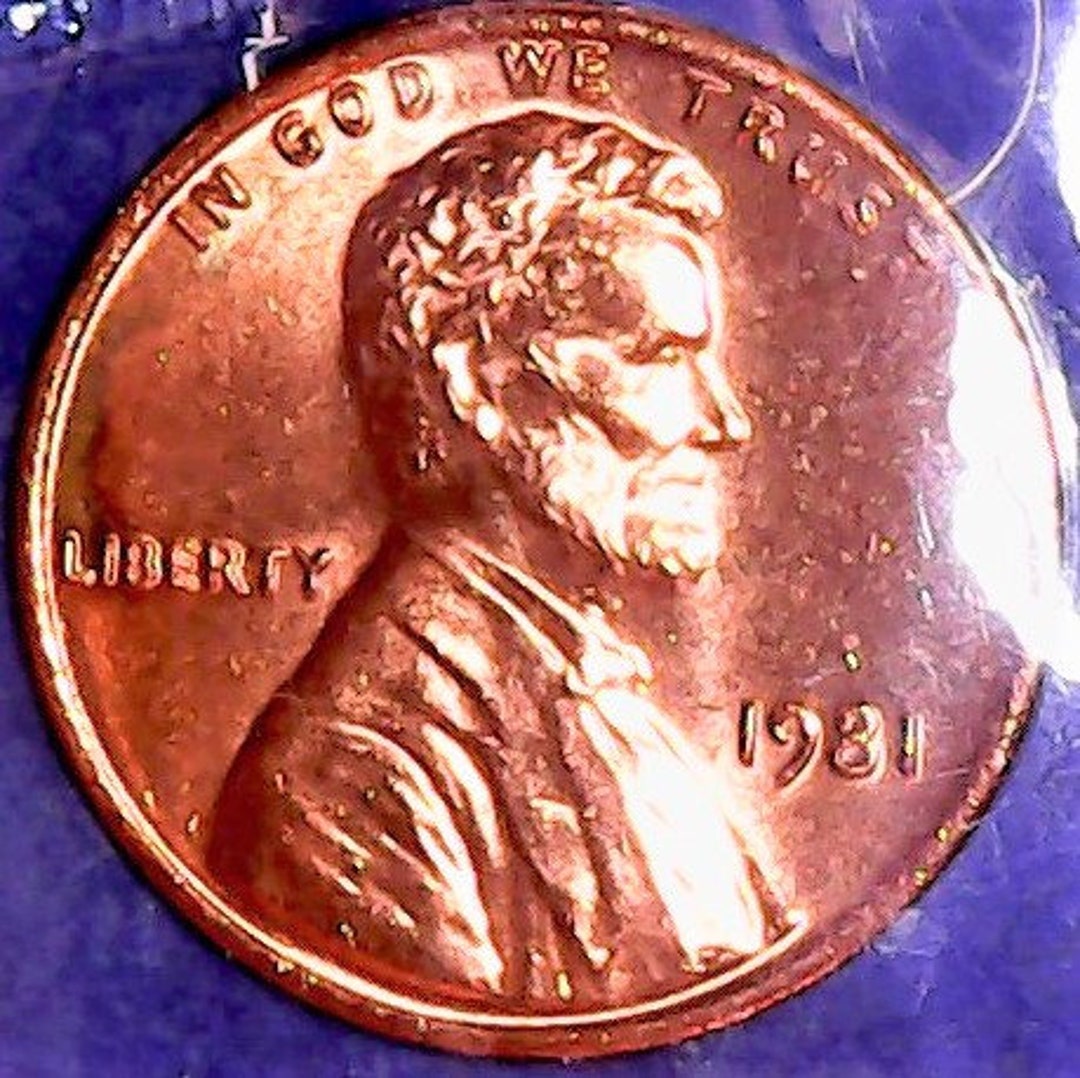 1981 Plain Lincoln Memorial Penny No Mint Mark Number G4A - Etsy