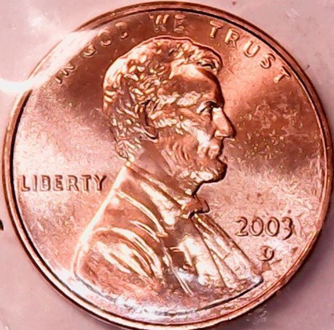 2003D Lincoln Memorial Penny Number G1B in Uncirculated Condition in a ...