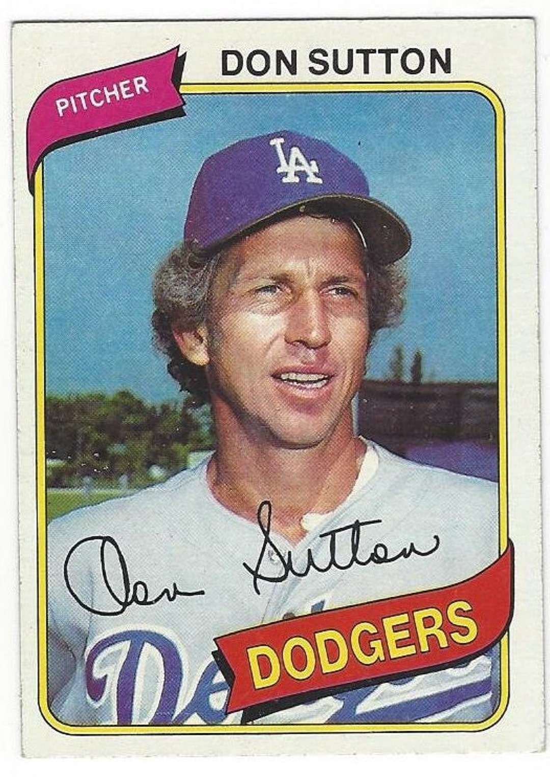 1980 DON SUTTON Los Angeles DODGERS Original Vintage Baseball Card ...