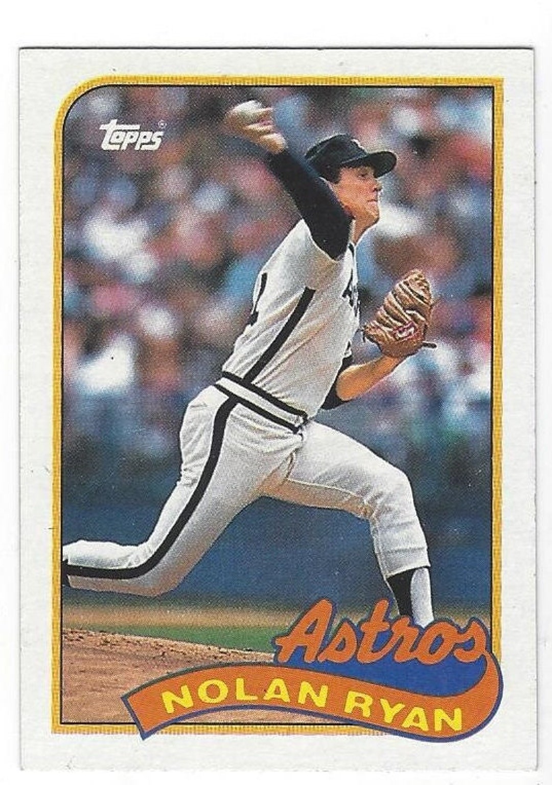 1989 NOLAN RYAN Houston ASTROS Original Vintage Topps Baseball Card ...