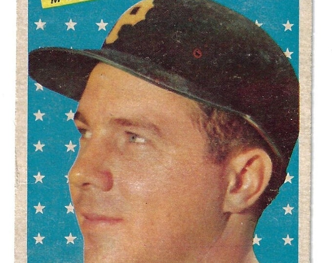 1958 BOB FRIEND Pittsburgh PIRATES All Star Baseball Card Number 492 in ...