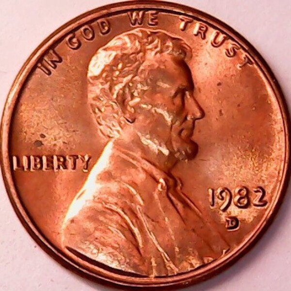 1982 D Large Date Penny - Etsy