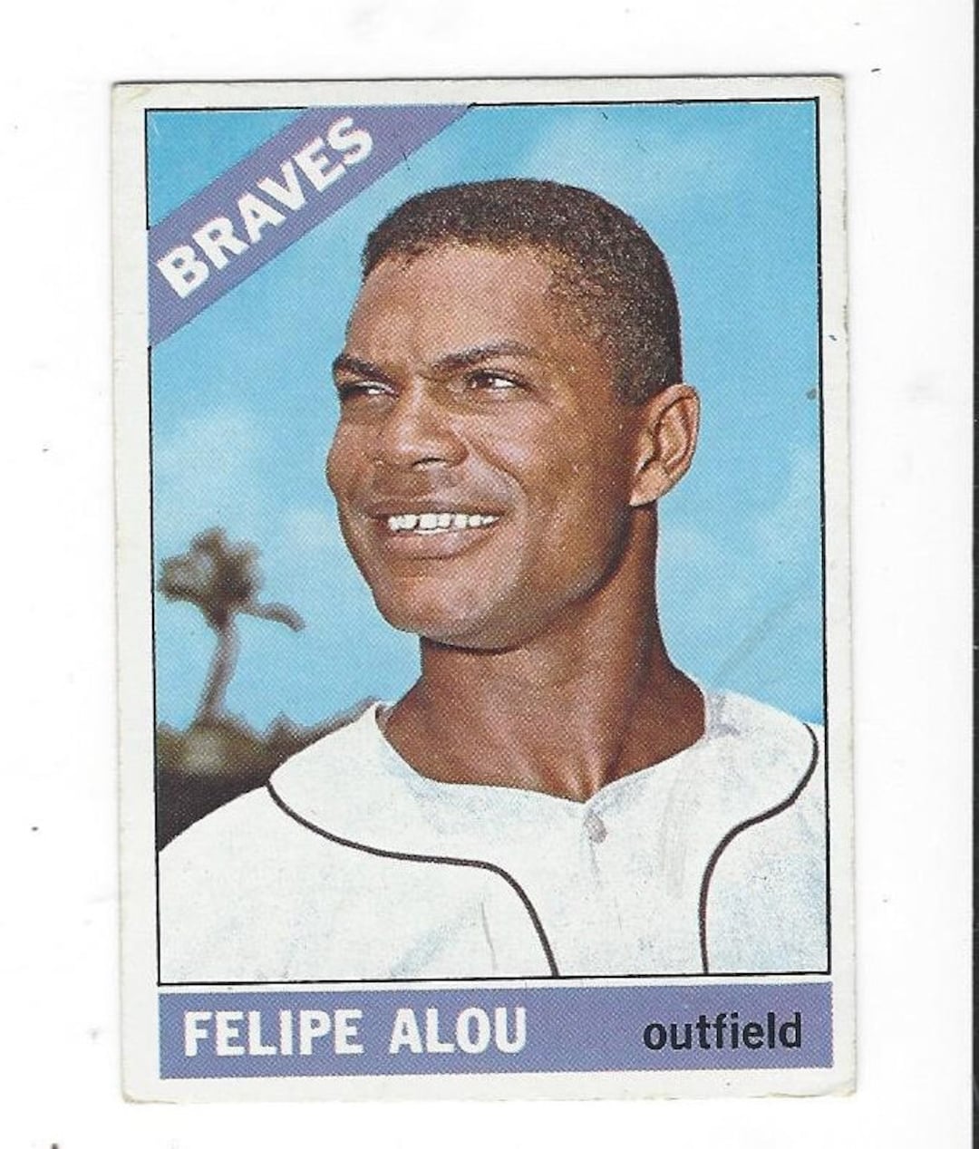 1966 FELIPE ALOU Atlanta BRAVES Vintage Topps Baseball Card Number 96 ...