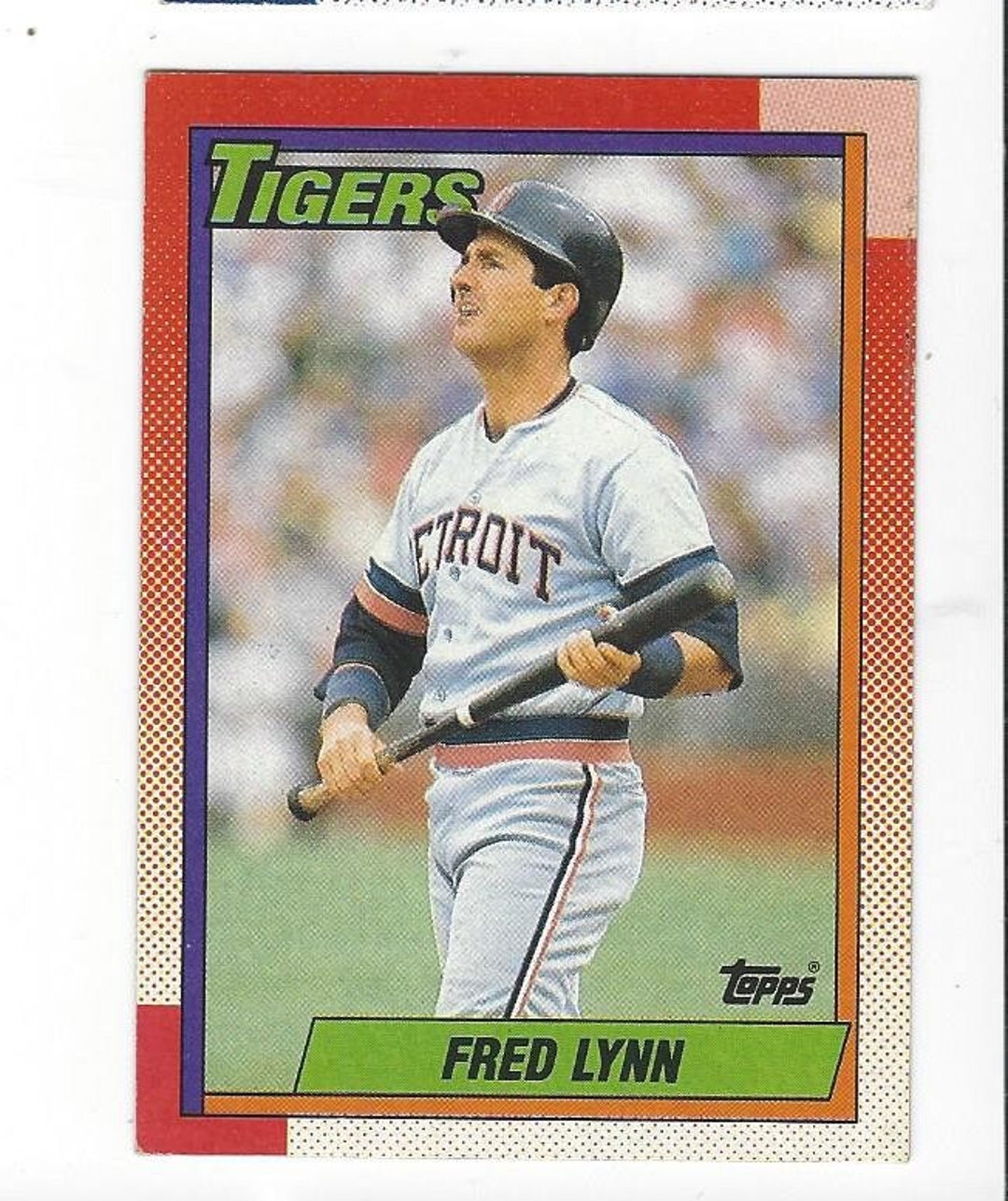 1990 Topps FRED LYNN Detroit TIGERS Original Topps Baseball - Etsy
